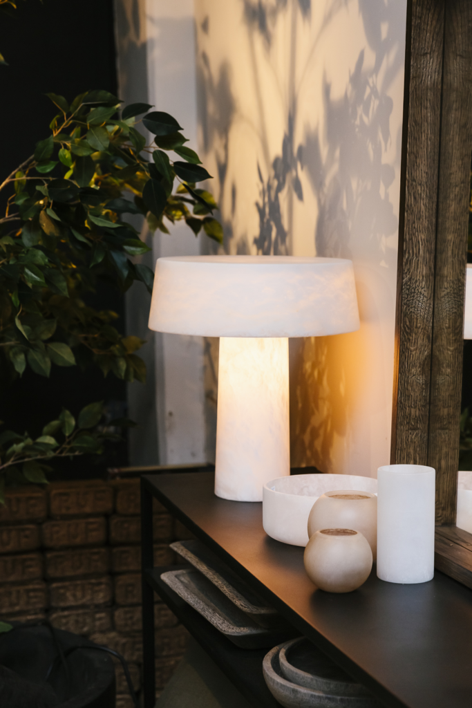 Lewis albast lamp wit - Juhla